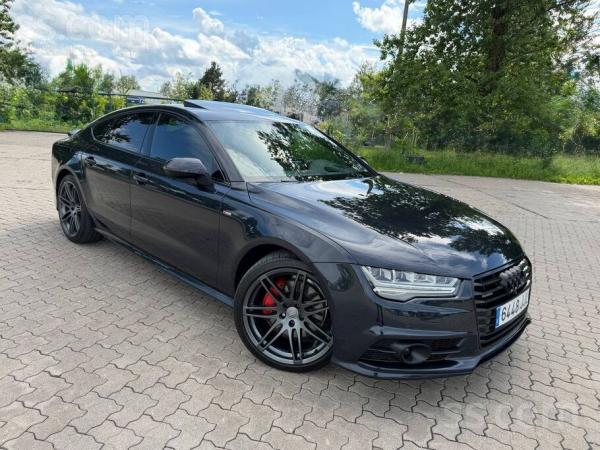 Blue Audi A7 Sportback 2016 in Riga, with an engine capacity of 3.00 L and mileage of 0 thousand km for 17900 €, photo 8 on AUTOMOTO.COM.LV