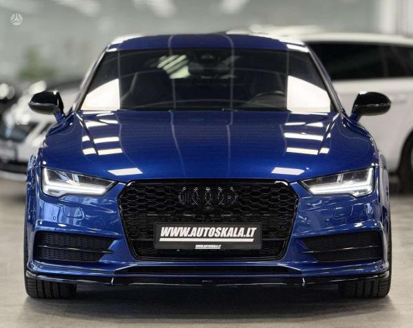 Blue Audi A7 Sportback 2016 in Klaipeda, with an engine capacity of 3.00 L and mileage of 200 thousand km for 27500 €, photo 4 on AUTOMOTO.COM.LV
