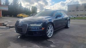 Blue Audi A7 Sportback 2016 in Siauliai, with an engine capacity of 3.00 L and mileage of 207 thousand km for 9250 €, photo 4 on AUTOMOTO.COM.LV