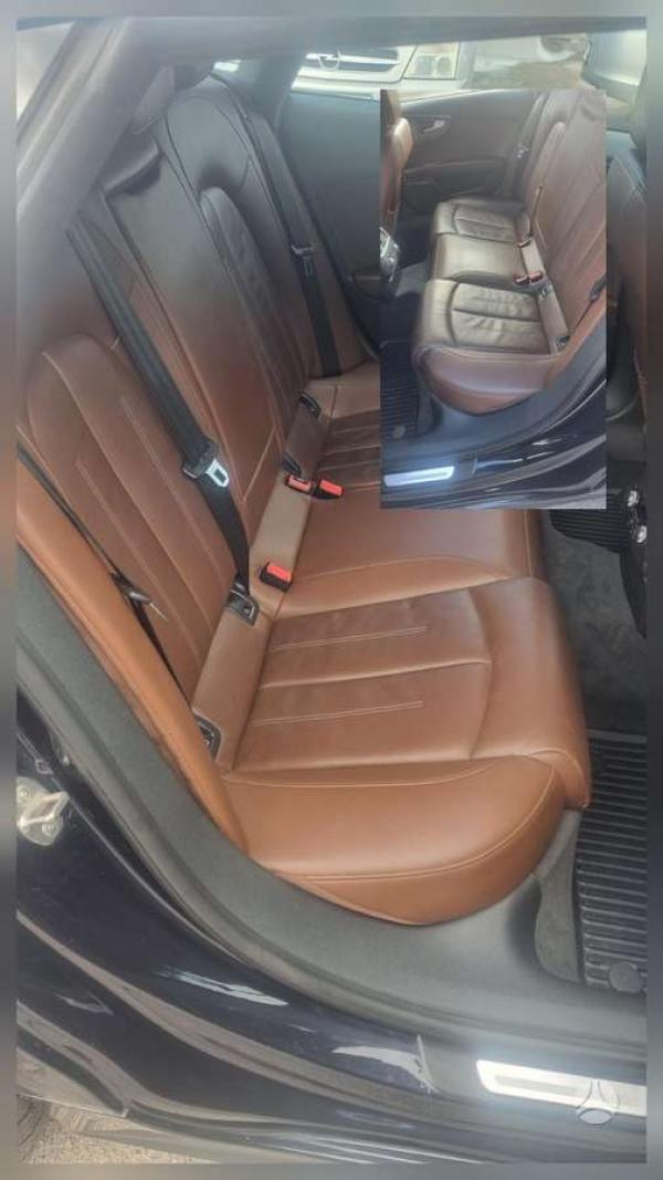 Blue Audi A7 Sportback 2016 in Siauliai, with an engine capacity of 3.00 L and mileage of 207 thousand km for 9250 €, photo 10 on AUTOMOTO.COM.LV