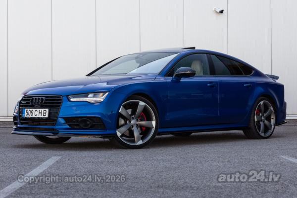 Blue Audi A7 Sportback 2017 in Tallinn, with an engine capacity of 3.00 L and mileage of 178 thousand km for 29999 €, photo 1 on AUTOMOTO.COM.LV