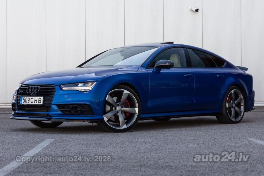 Blue Audi A7 Sportback 2017 in Tallinn, with an engine capacity of 3.00 L and mileage of 178 thousand km for 29999 €, photo 1 on AUTOMOTO.COM.LV