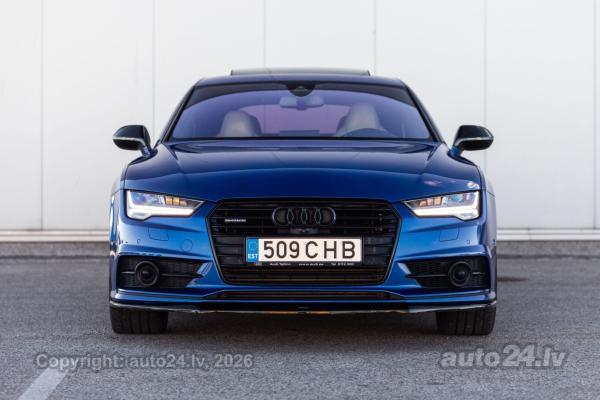 Blue Audi A7 Sportback 2017 in Tallinn, with an engine capacity of 3.00 L and mileage of 178 thousand km for 29999 €, photo 2 on AUTOMOTO.COM.LV