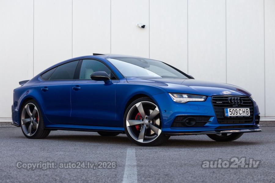 Blue Audi A7 Sportback 2017 in Tallinn, with an engine capacity of 3.00 L and mileage of 178 thousand km for 29999 €, photo 4 on AUTOMOTO.COM.LV