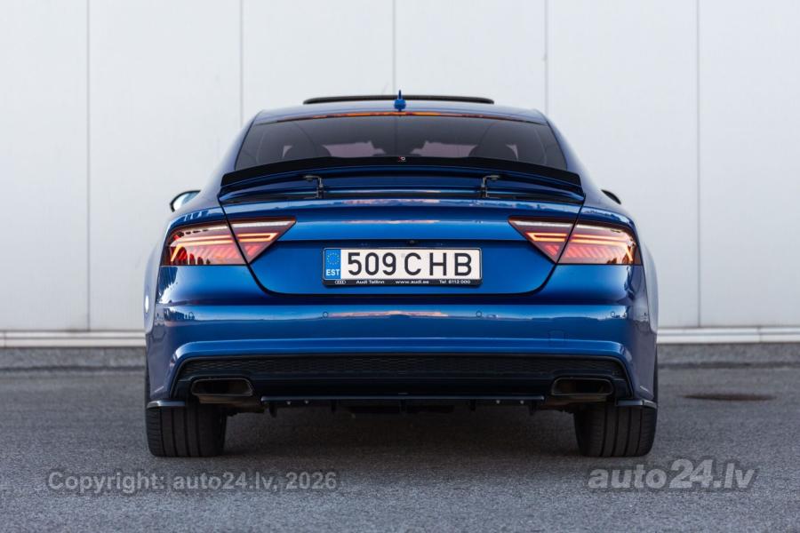 Blue Audi A7 Sportback 2017 in Tallinn, with an engine capacity of 3.00 L and mileage of 178 thousand km for 29999 €, photo 7 on AUTOMOTO.COM.LV
