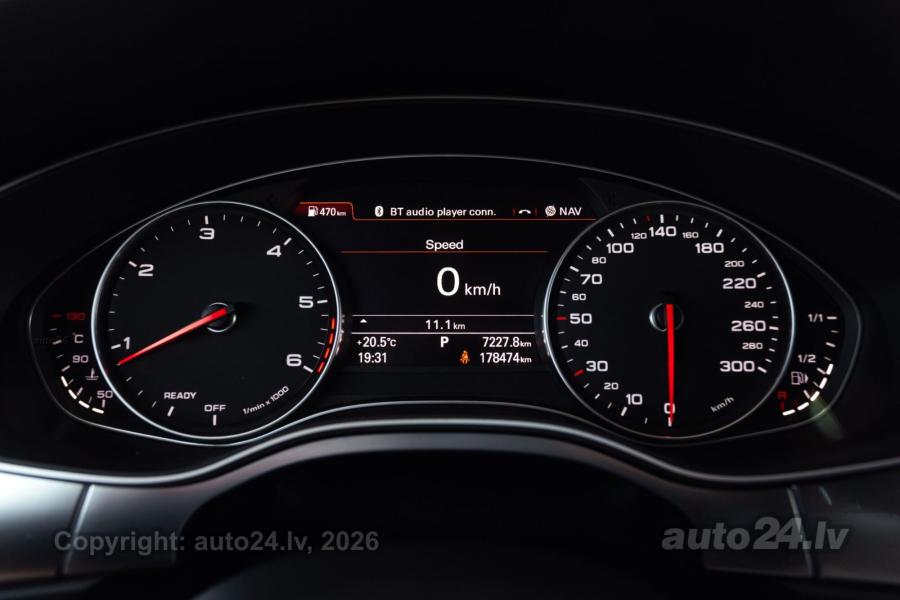 Blue Audi A7 Sportback 2017 in Tallinn, with an engine capacity of 3.00 L and mileage of 178 thousand km for 29999 €, photo 17 on AUTOMOTO.COM.LV