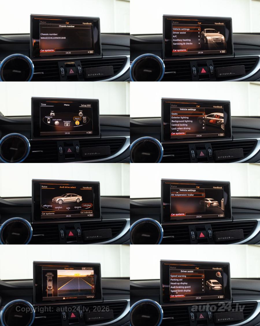 Blue Audi A7 Sportback 2017 in Tallinn, with an engine capacity of 3.00 L and mileage of 178 thousand km for 29999 €, photo 21 on AUTOMOTO.COM.LV