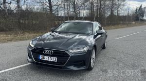 Синий Ауди А7 Спортбек 2018 в Рига, объемом двигателя 3.00 л и пробегом 119 тыс. км за 28700 €, фото  на AUTOMOTO.COM.LV