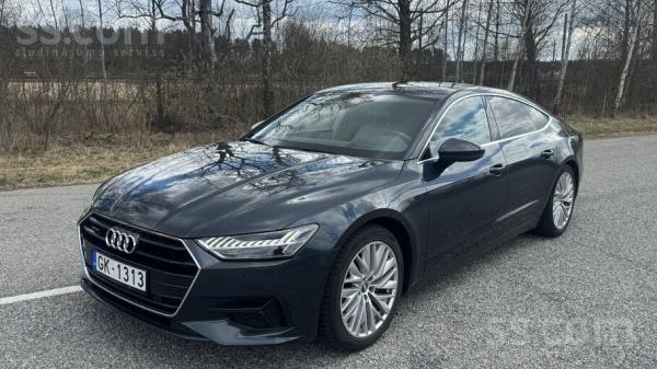 Blue Audi A7 Sportback 2018 in Riga, with an engine capacity of 3.00 L and mileage of 119 thousand km for 28700 €, photo 2 on AUTOMOTO.COM.LV