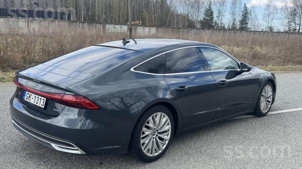 Blue Audi A7 Sportback 2018 in Riga, with an engine capacity of 3.00 L and mileage of 119 thousand km for 28700 €, photo 6 on AUTOMOTO.COM.LV