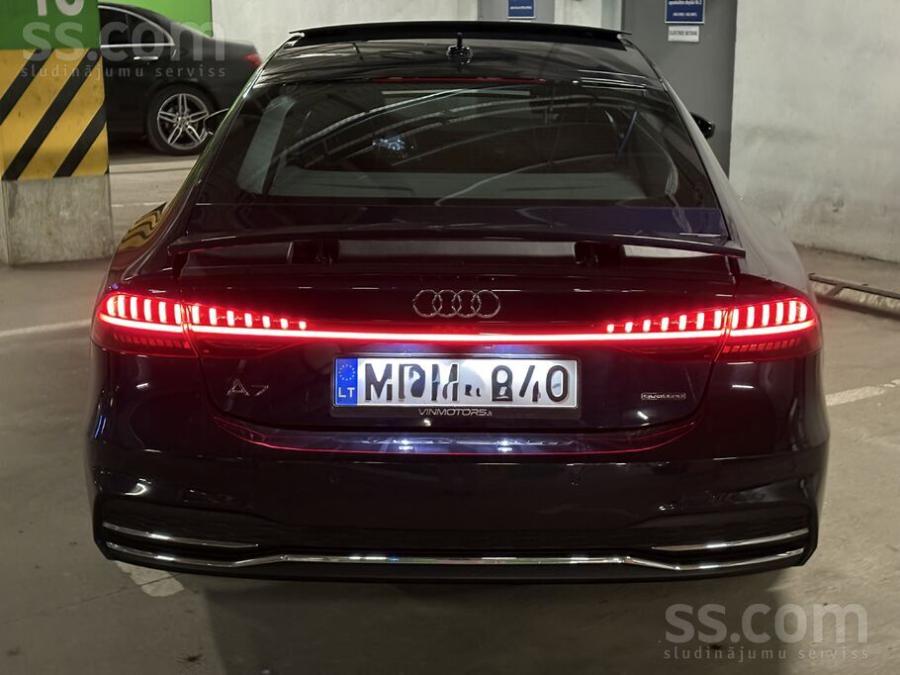Zils Audi A7 Sportback 2019 Viļņa, ar dzinēja tilpumu 3.00 L un nobraukumu 82 tūkst. km par 34990 €, foto 4 vietnē AUTOMOTO.COM.LV