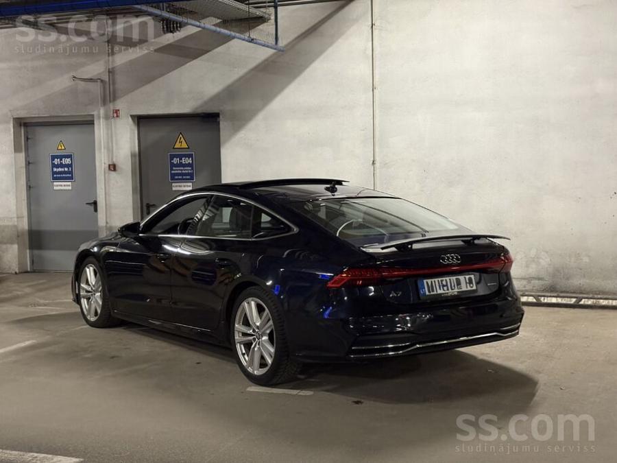 Zils Audi A7 Sportback 2019 Viļņa, ar dzinēja tilpumu 3.00 L un nobraukumu 82 tūkst. km par 34990 €, foto 13 vietnē AUTOMOTO.COM.LV