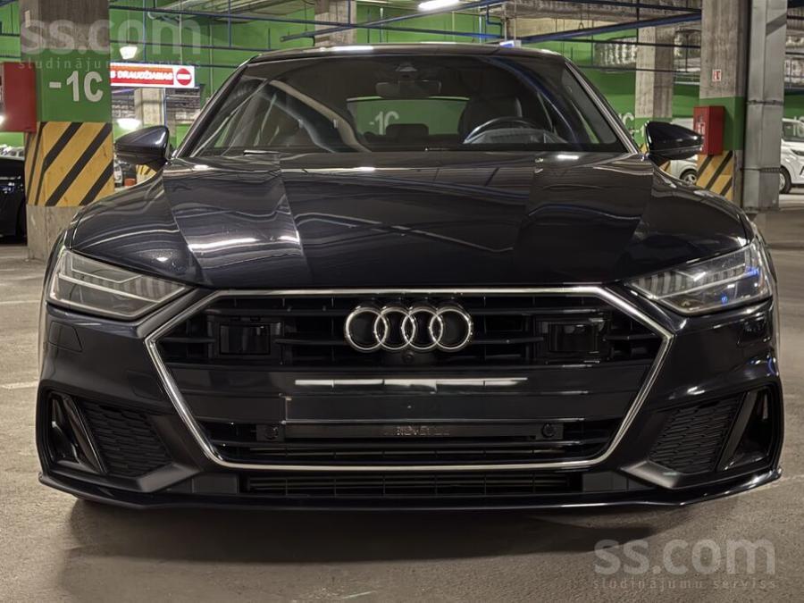 Zils Audi A7 Sportback 2019 Viļņa, ar dzinēja tilpumu 3.00 L un nobraukumu 82 tūkst. km par 34990 €, foto 14 vietnē AUTOMOTO.COM.LV