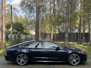 Zils Audi A7 Sportback 2019 Viļņa, ar dzinēja tilpumu 3.00 L un nobraukumu 86 tūkst. km par 34900 €, foto 1 vietnē AUTOMOTO.COM.LV