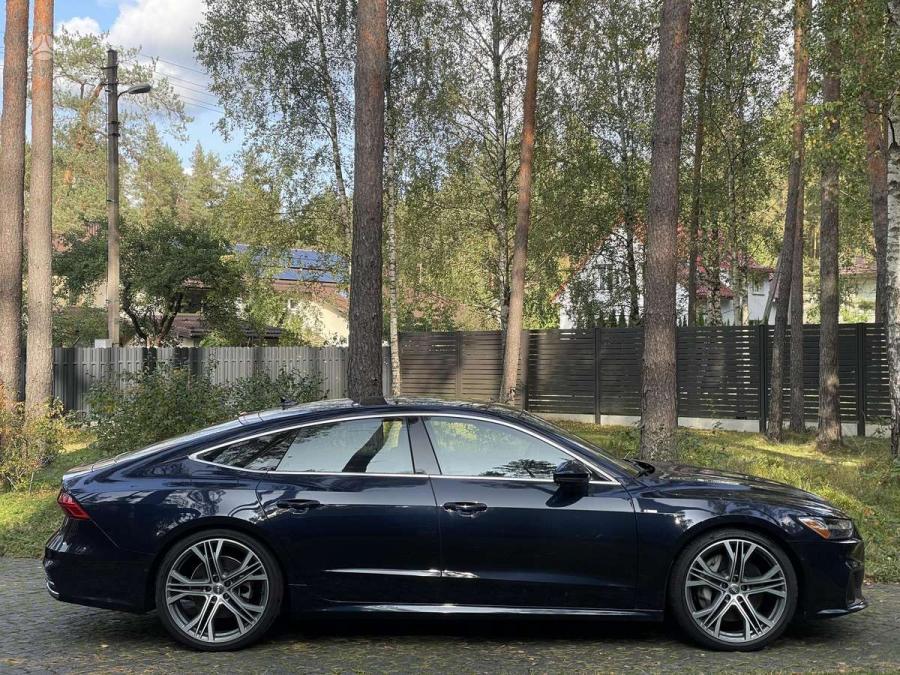 Zils Audi A7 Sportback 2019 Viļņa, ar dzinēja tilpumu 3.00 L un nobraukumu 86 tūkst. km par 34900 €, foto 1 vietnē AUTOMOTO.COM.LV