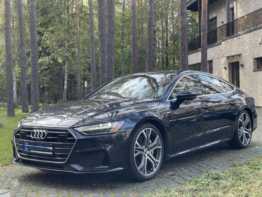 Zils Audi A7 Sportback 2019 Viļņa, ar dzinēja tilpumu 3.00 L un nobraukumu 86 tūkst. km par 34900 €, foto 13 vietnē AUTOMOTO.COM.LV