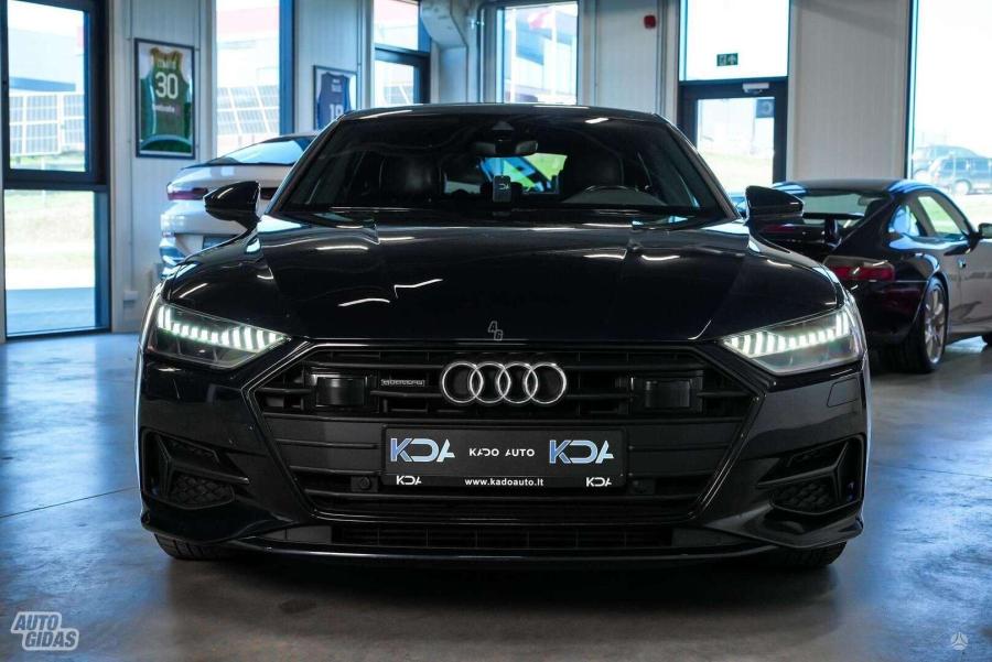 Zils Audi A7 Sportback 2020 Marijampole, ar dzinēja tilpumu 3.00 L un nobraukumu 105 tūkst. km par 31950 €, foto 4 vietnē AUTOMOTO.COM.LV