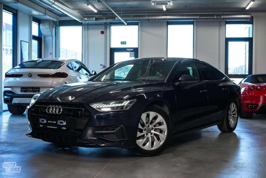 Zils Audi A7 Sportback 2020 Marijampole, ar dzinēja tilpumu 3.00 L un nobraukumu 105 tūkst. km par 31950 €, foto 6 vietnē AUTOMOTO.COM.LV
