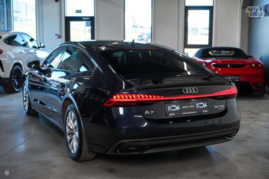 Zils Audi A7 Sportback 2020 Marijampole, ar dzinēja tilpumu 3.00 L un nobraukumu 105 tūkst. km par 31950 €, foto 11 vietnē AUTOMOTO.COM.LV