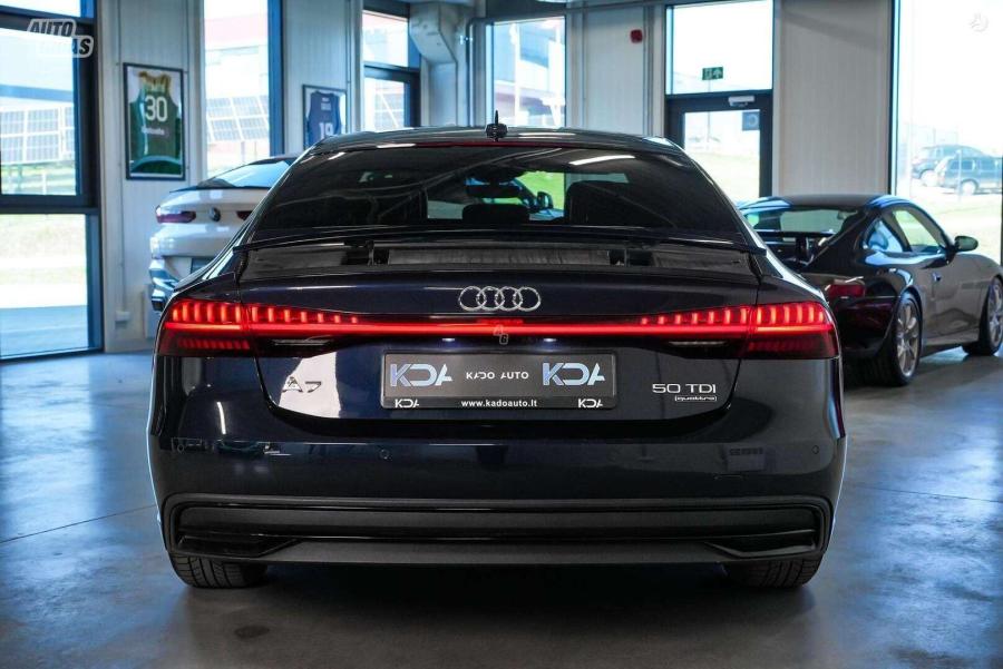 Zils Audi A7 Sportback 2020 Marijampole, ar dzinēja tilpumu 3.00 L un nobraukumu 105 tūkst. km par 31950 €, foto 12 vietnē AUTOMOTO.COM.LV