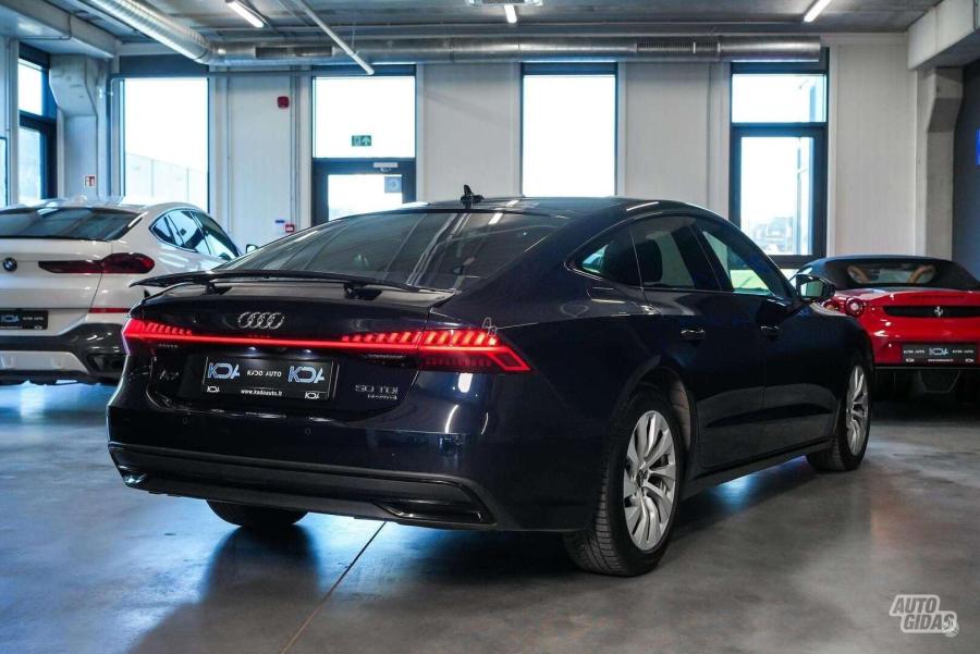 Zils Audi A7 Sportback 2020 Marijampole, ar dzinēja tilpumu 3.00 L un nobraukumu 105 tūkst. km par 31950 €, foto 14 vietnē AUTOMOTO.COM.LV
