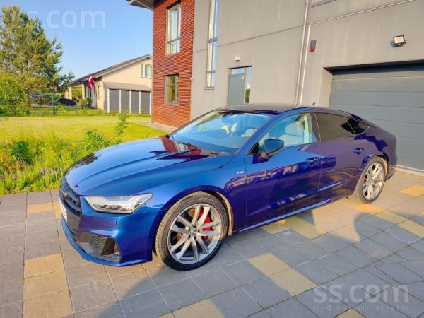 Zils Audi A7 Sportback 2020 Rīga, ar dzinēja tilpumu 2.00 L un nobraukumu 129 tūkst. km par 34900 €, foto 1 vietnē AUTOMOTO.COM.LV