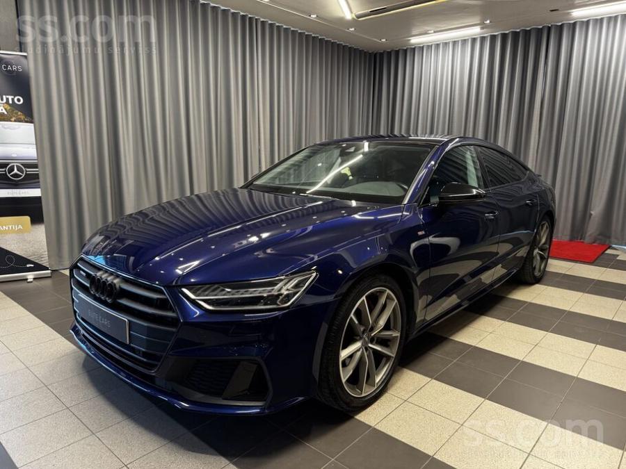 Синий Ауди А7 Спортбек 2020 в Рига, объемом двигателя 2.00 л и пробегом 132 тыс. км за 36900 €, фото 1 на AUTOMOTO.COM.LV