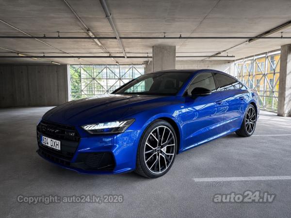 Zils Audi A7 Sportback 2022 Tallina, ar dzinēja tilpumu 3.00 L un nobraukumu 57 tūkst. km par 53900 €, foto 1 vietnē AUTOMOTO.COM.LV