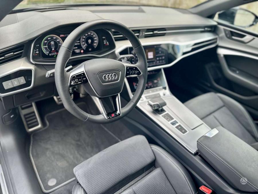 Blue Audi A7 Sportback 2024 in Vilnius, with an engine capacity of 1.98 L and mileage of 27 thousand km for 58900 €, photo 6 on AUTOMOTO.COM.LV
