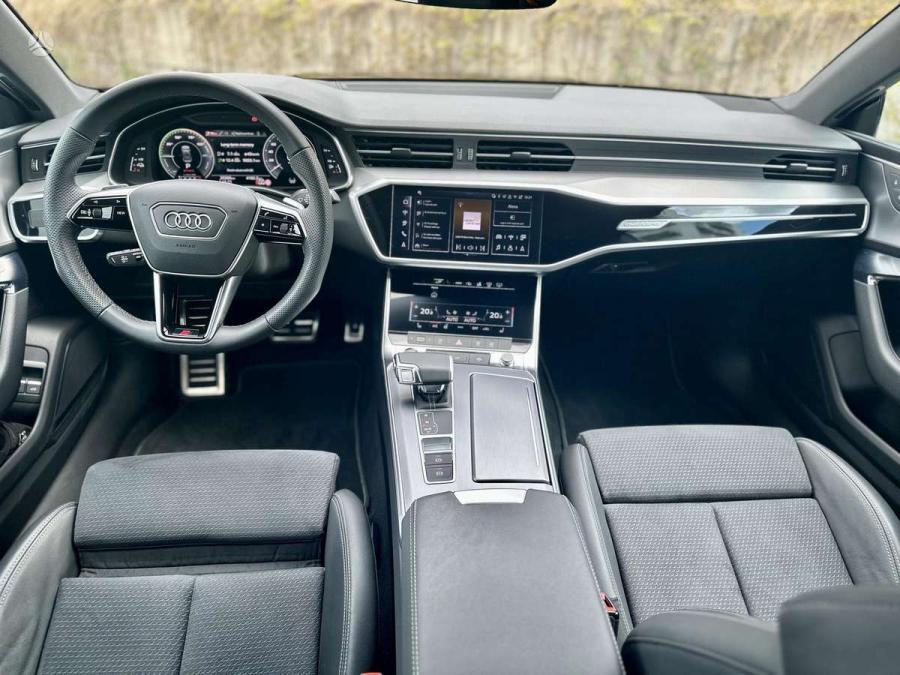 Blue Audi A7 Sportback 2024 in Vilnius, with an engine capacity of 1.98 L and mileage of 27 thousand km for 58900 €, photo 9 on AUTOMOTO.COM.LV