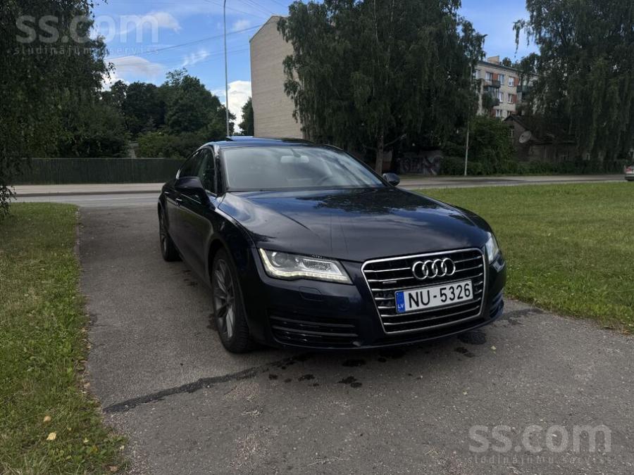Blue Audi A7 Sportback 2011 in Riga, with an engine capacity of 3.00 L and mileage of 298 thousand km for 11000 €, photo 3 on AUTOMOTO.COM.LV