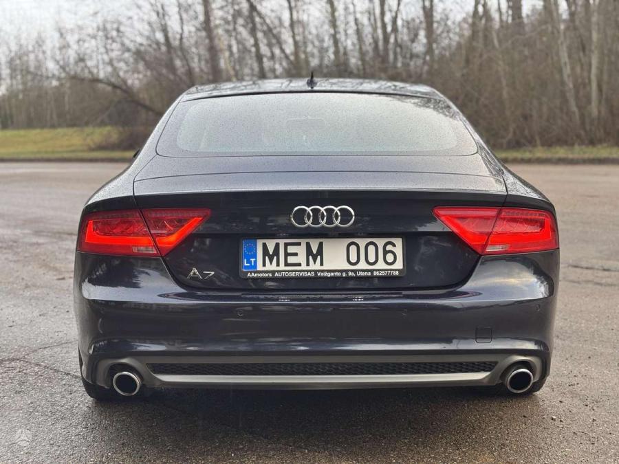 Zils Audi A7 Sportback 2013 Utena, ar dzinēja tilpumu 2.97 L un nobraukumu 237 tūkst. km par 12999 €, foto 4 vietnē AUTOMOTO.COM.LV