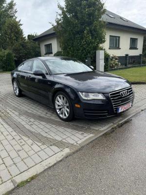 Blue Audi A7 Sportback 2014 in Klaipeda, with an engine capacity of 3.00 L and mileage of 214 thousand km for 7700 €, photo  on AUTOMOTO.COM.LV