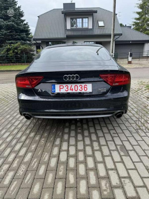 Blue Audi A7 Sportback 2014 in Klaipeda, with an engine capacity of 3.00 L and mileage of 214 thousand km for 7700 €, photo 6 on AUTOMOTO.COM.LV