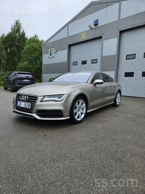 Brown Audi A7 Sportback 2011 in Valmiera, with an engine capacity of 3.00 L and mileage of 189 thousand km for 11500 €, photo 1 on AUTOMOTO.COM.LV