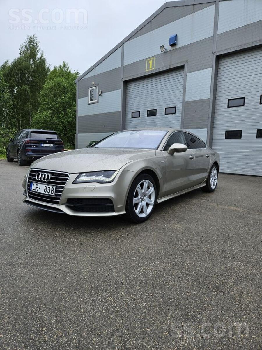 Brown Audi A7 Sportback 2011 in Valmiera, with an engine capacity of 3.00 L and mileage of 189 thousand km for 11500 €, photo 1 on AUTOMOTO.COM.LV