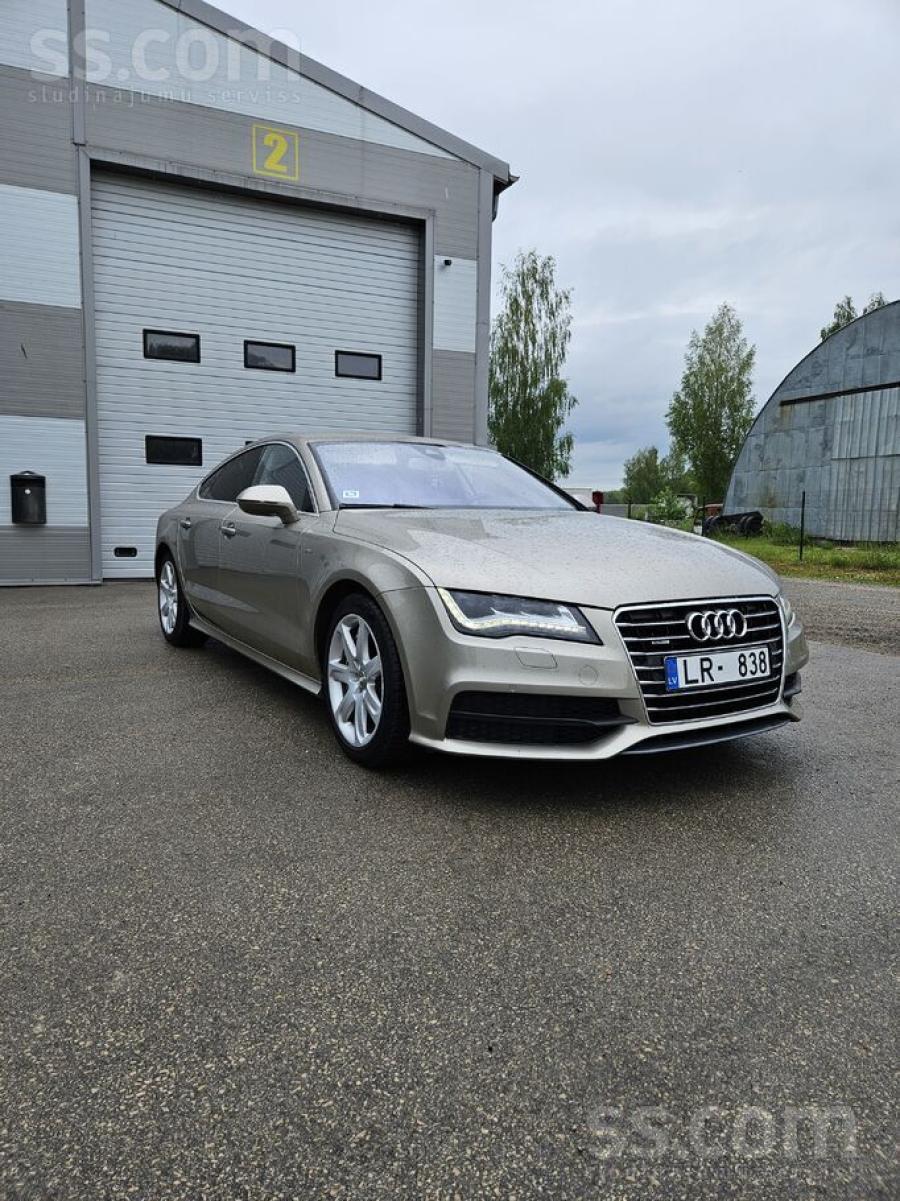 Brown Audi A7 Sportback 2011 in Valmiera, with an engine capacity of 3.00 L and mileage of 189 thousand km for 11500 €, photo 2 on AUTOMOTO.COM.LV