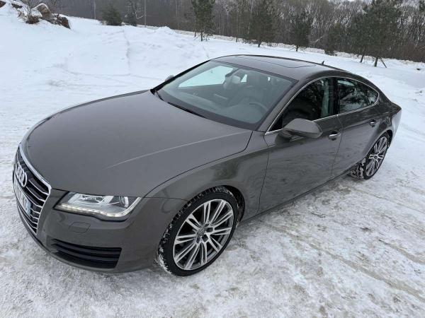 Brown Audi A7 Sportback 2011 in Taurage, with an engine capacity of 2.97 L and mileage of 375 thousand km for 9900 €, photo 2 on AUTOMOTO.COM.LV