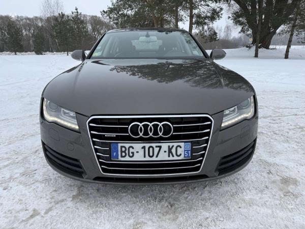 Brown Audi A7 Sportback 2011 in Taurage, with an engine capacity of 2.97 L and mileage of 375 thousand km for 9900 €, photo 3 on AUTOMOTO.COM.LV