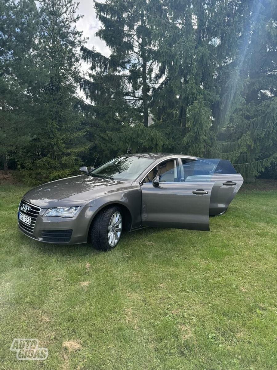 Brown Audi A7 Sportback 2011 in Pasvalys, with an engine capacity of 3.00 L and mileage of 174 thousand km for 14500 €, photo 4 on AUTOMOTO.COM.LV