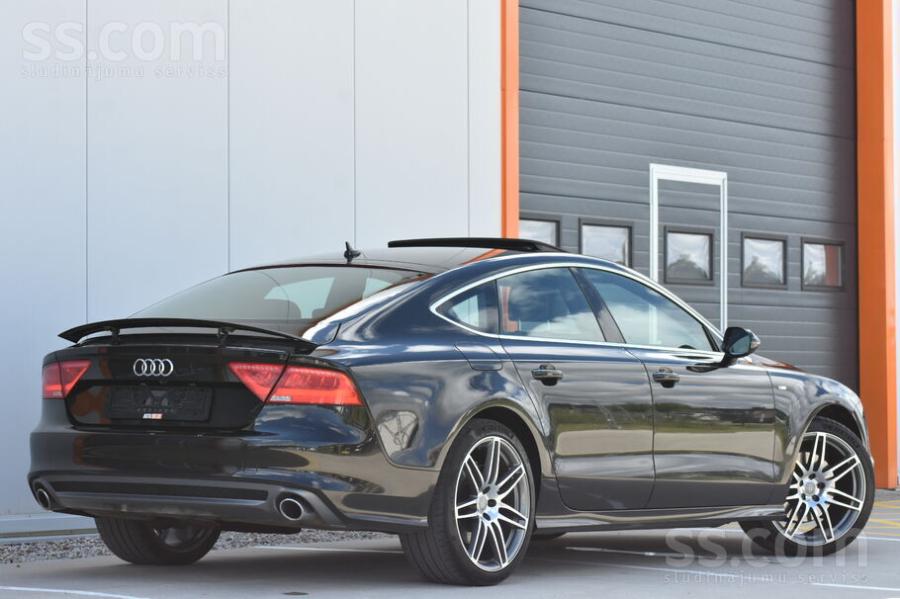 Brown Audi A7 Sportback 2011 in Riga, with an engine capacity of 3.00 L and mileage of 337 thousand km for 13750 €, photo 7 on AUTOMOTO.COM.LV