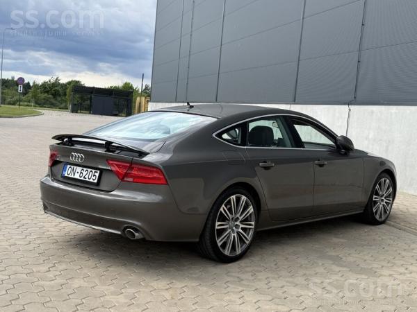 Brown Audi A7 Sportback 2011 in Riga, with an engine capacity of 3.00 L and mileage of 278 thousand km for 11900 €, photo 7 on AUTOMOTO.COM.LV