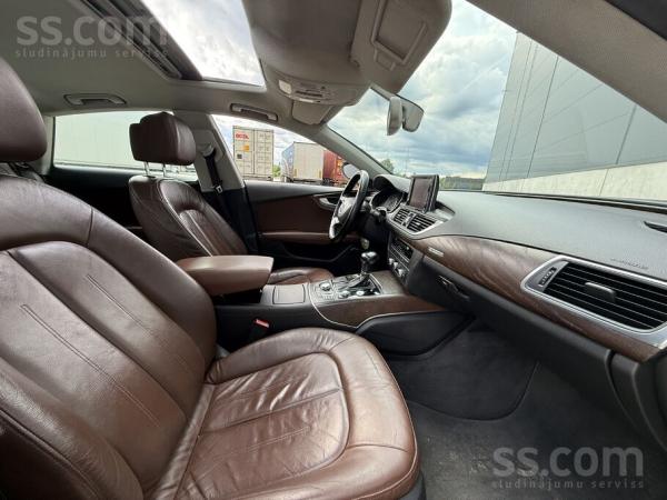Brown Audi A7 Sportback 2011 in Riga, with an engine capacity of 3.00 L and mileage of 278 thousand km for 11900 €, photo 9 on AUTOMOTO.COM.LV