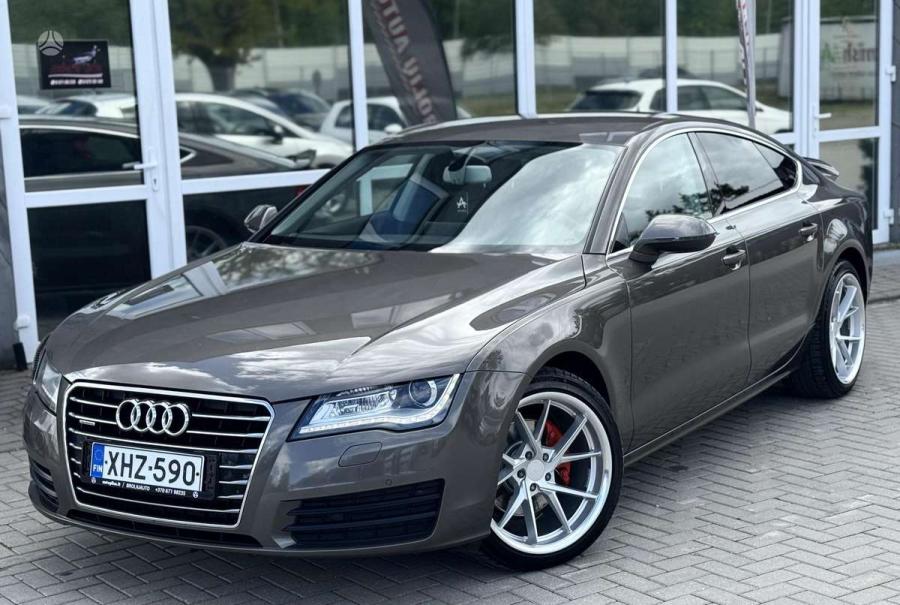 Brown Audi A7 Sportback 2011 in Radviliskis, with an engine capacity of 3.00 L and mileage of 270 thousand km for 11250 €, photo 1 on AUTOMOTO.COM.LV