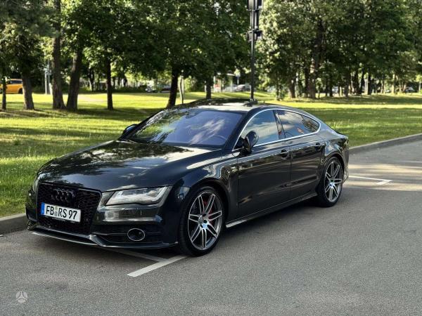 Brown Audi A7 Sportback 2012 in Vilnius, with an engine capacity of 2.97 L and mileage of 282 thousand km for 14200 €, photo 5 on AUTOMOTO.COM.LV