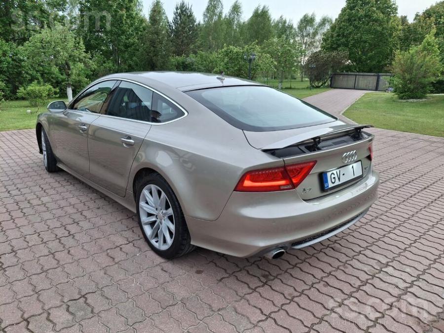 Brown Audi A7 Sportback 2014 in Ogre, with an engine capacity of 3.00 L and mileage of 277 thousand km for 14100 €, photo 2 on AUTOMOTO.COM.LV