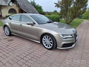 Brown Audi A7 Sportback 2014 in Ogre, with an engine capacity of 3.00 L and mileage of 277 thousand km for 14100 €, photo 14 on AUTOMOTO.COM.LV