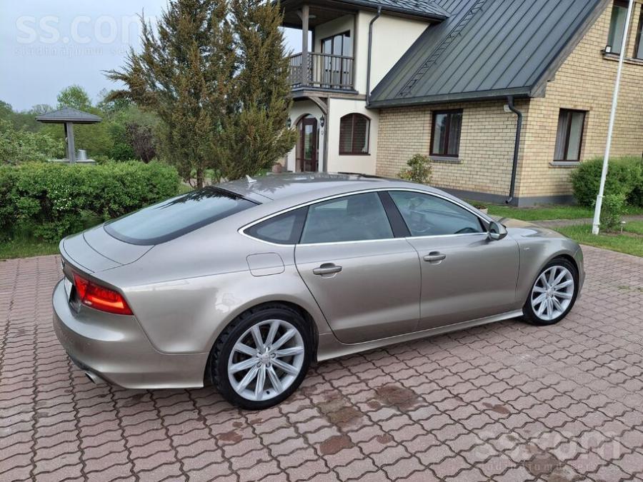 Brown Audi A7 Sportback 2014 in Ogre, with an engine capacity of 3.00 L and mileage of 277 thousand km for 14100 €, photo 15 on AUTOMOTO.COM.LV