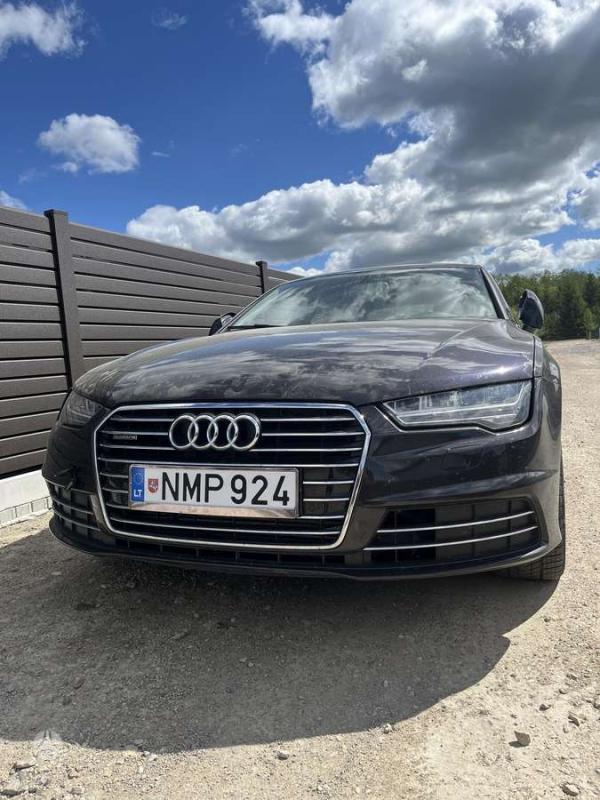 Brown Audi A7 Sportback 2014 in Siauliai, with an engine capacity of 2.97 L and mileage of 212 thousand km for 6600 €, photo 2 on AUTOMOTO.COM.LV