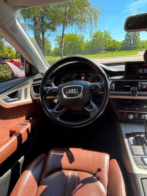 Brown Audi A7 Sportback 2015 in Kaunas, with an engine capacity of 1.98 L and mileage of 223 thousand km for 15300 €, photo 8 on AUTOMOTO.COM.LV